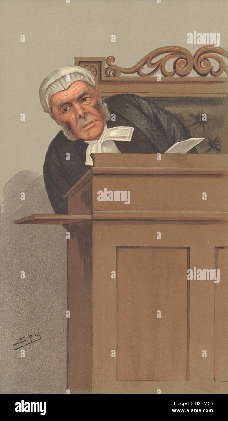 VANITY FAIR SPY CARTOON. His Hon Judge Bacon 'A Judicial Joker'. Judges ...