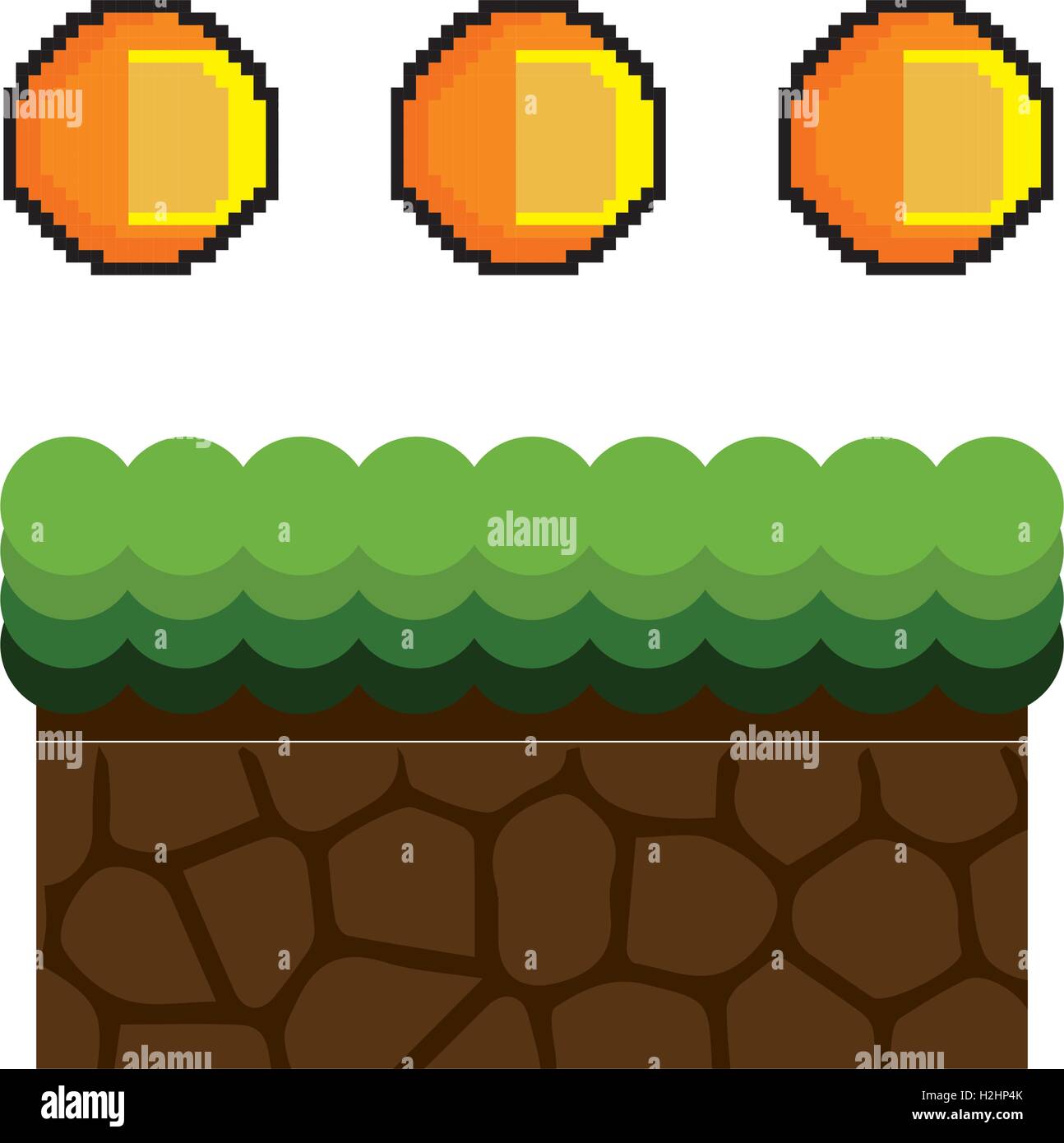 ground mud block pixel Stock Vector Image & Art - Alamy