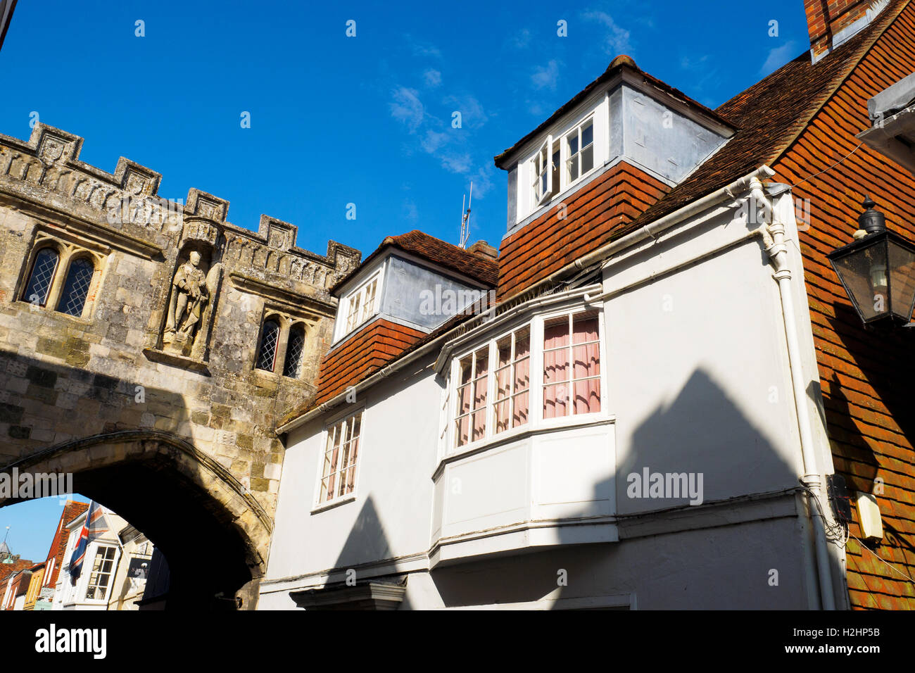 The North Gate to the Cathedral Close in Salisbury - Wiltshire, England ...