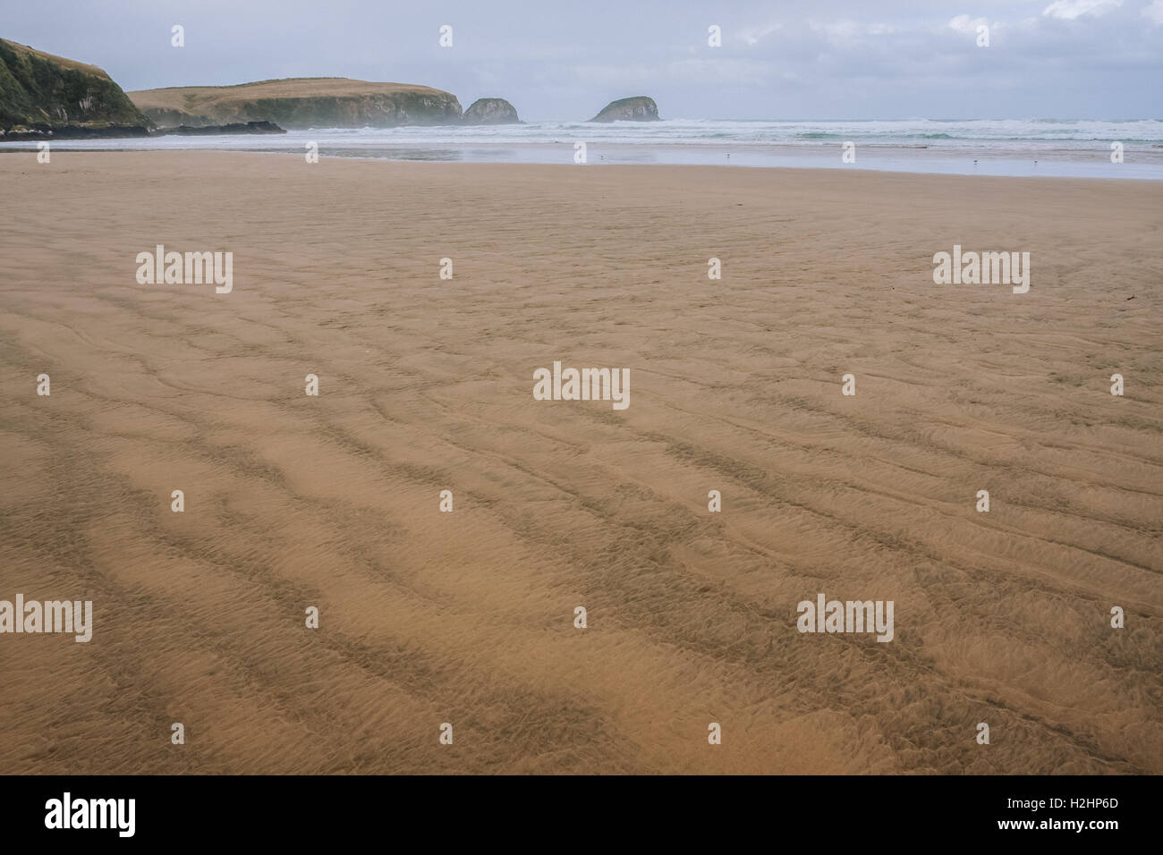 View of the sandy beach Stock Photo - Alamy