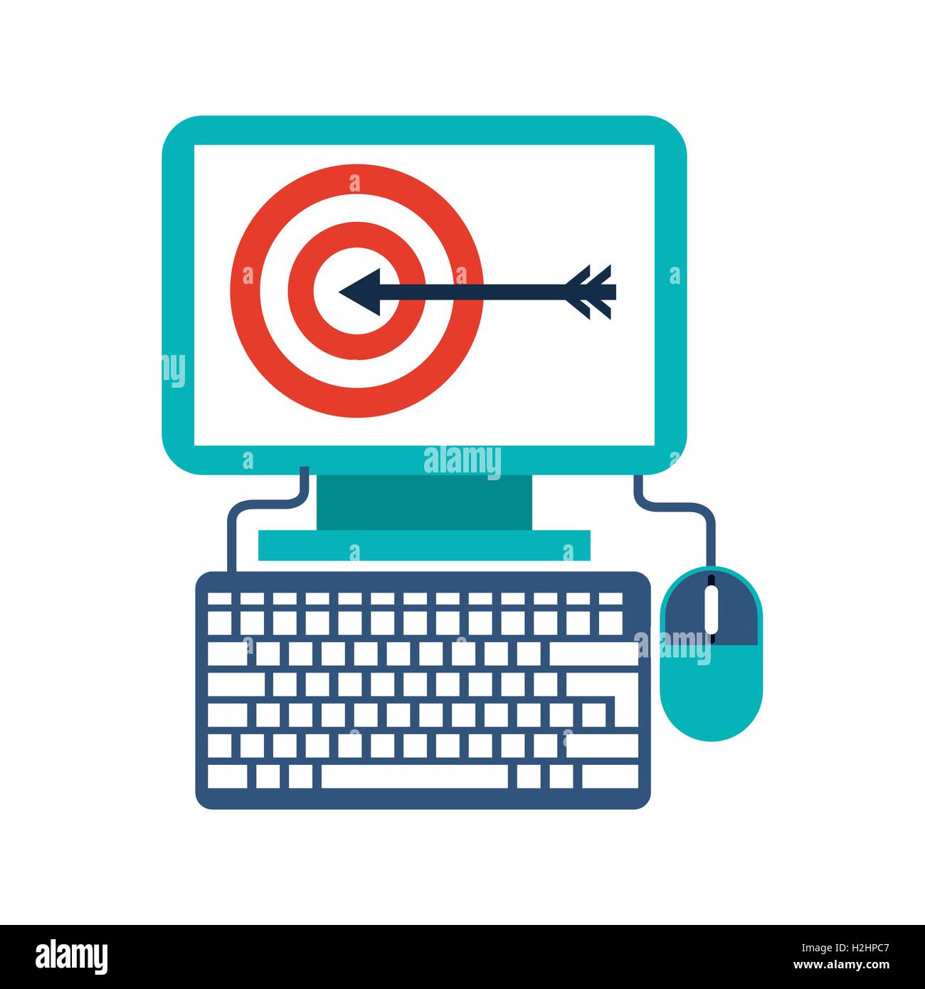 desktop computer technology icon Stock Vector Image & Art - Alamy