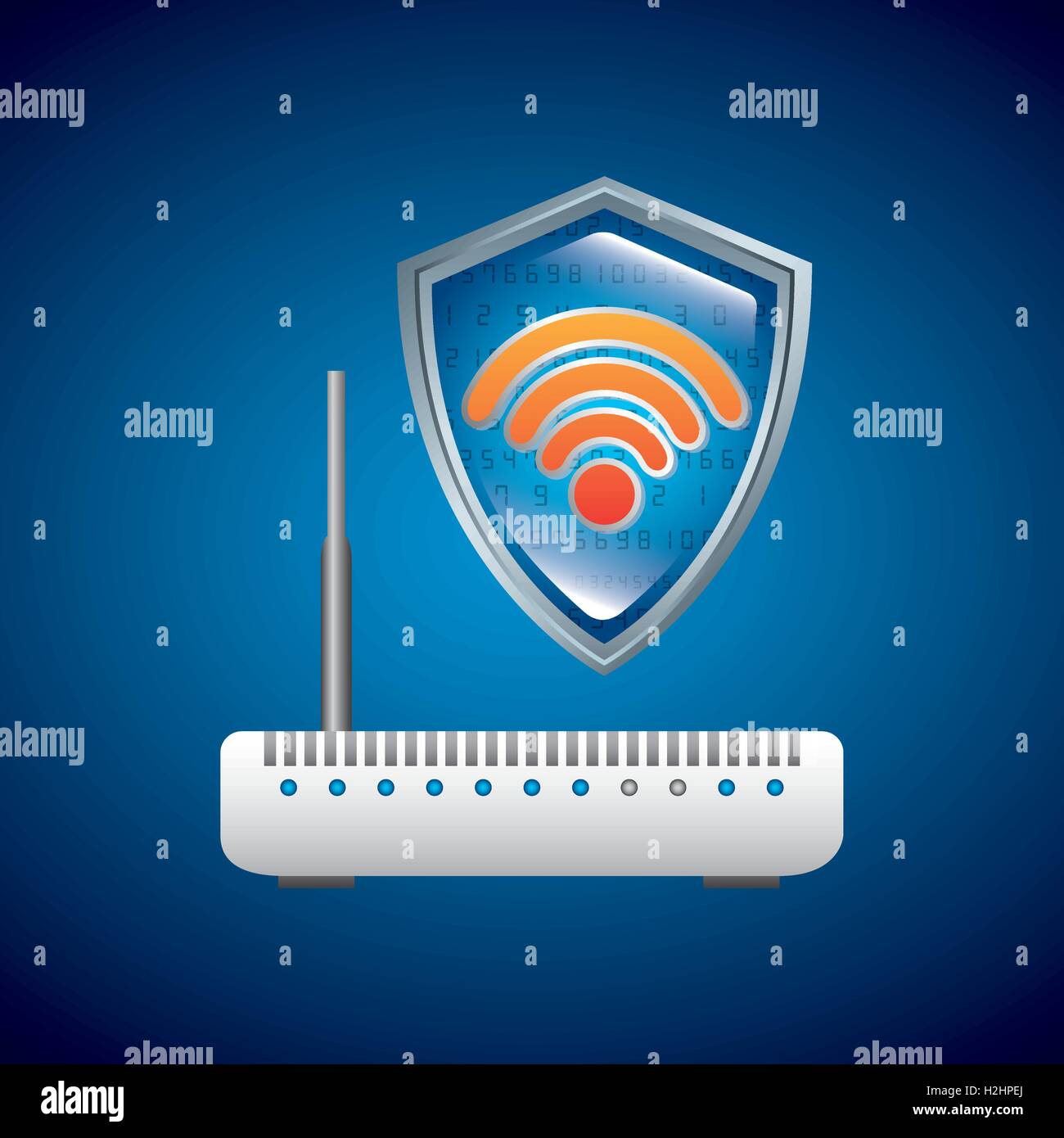 wifi connection and router icon Stock Vector Image & Art - Alamy