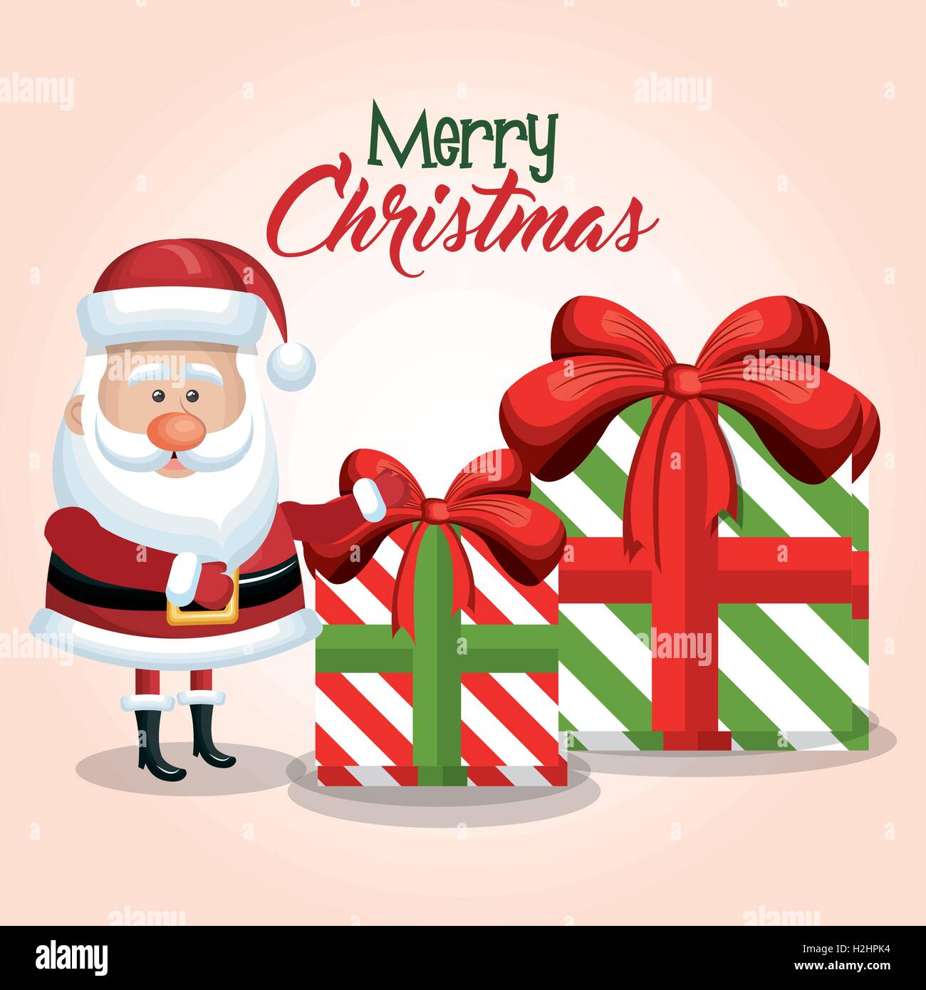 Santa claus back view Stock Vector Images - Alamy