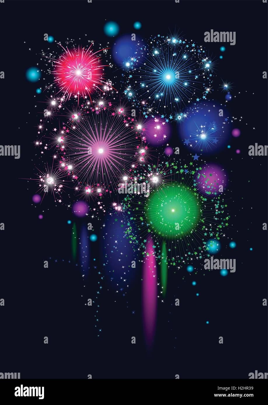 Firework night celebration explosion Stock Vector Images - Alamy