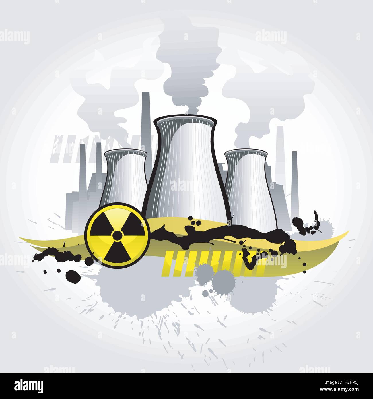 Nuclear plant abstract background Stock Vector Image & Art - Alamy