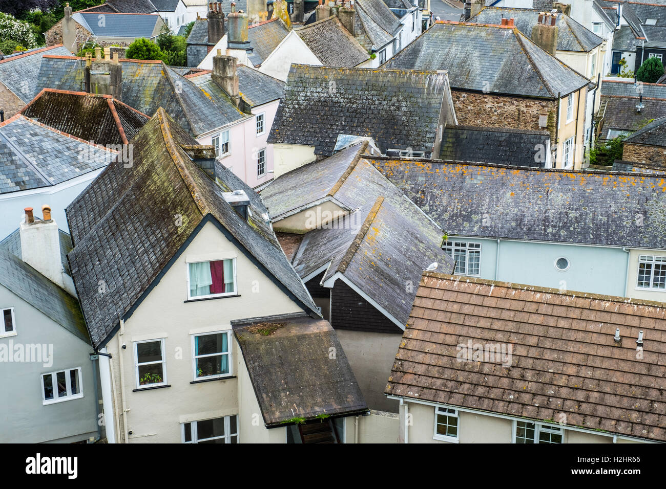 Slate roofs aerial hi-res stock photography and images - Alamy