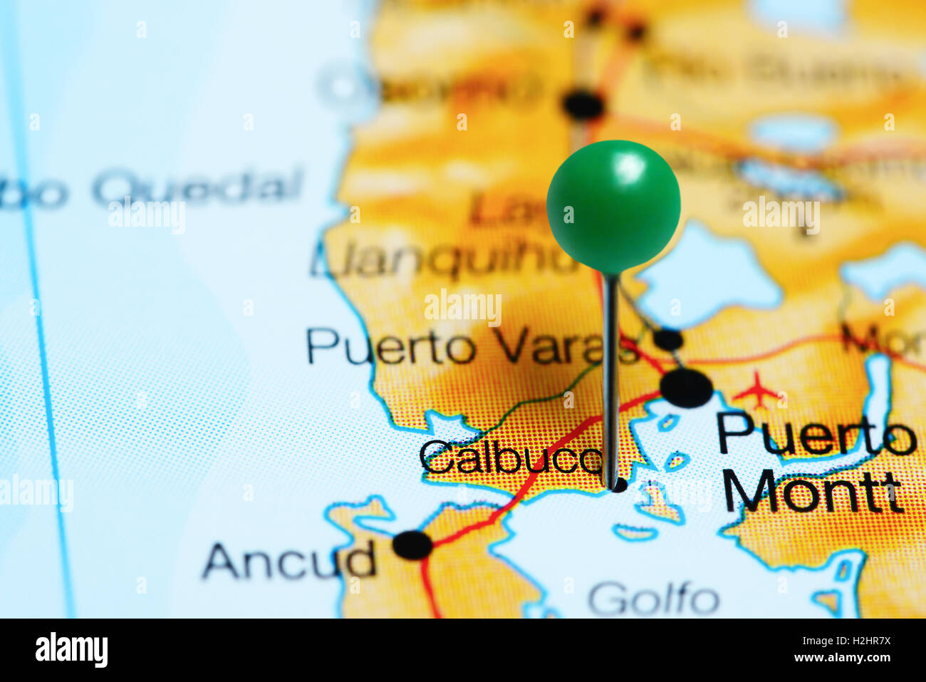 Pinned Chile Map High Resolution Stock Photography and Images - Alamy