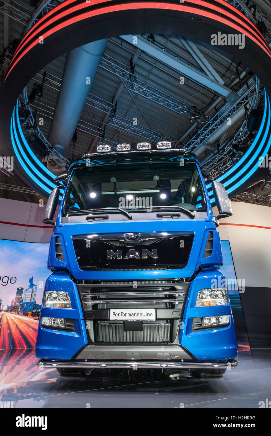 MAN Perfomance Line heavy duty truck at the Commercial Vehicles Fair ...