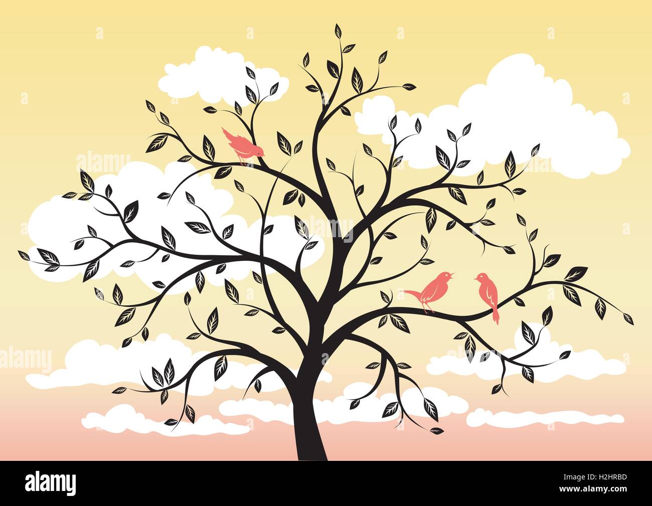 Illustration twig hi-res stock photography and images - Alamy