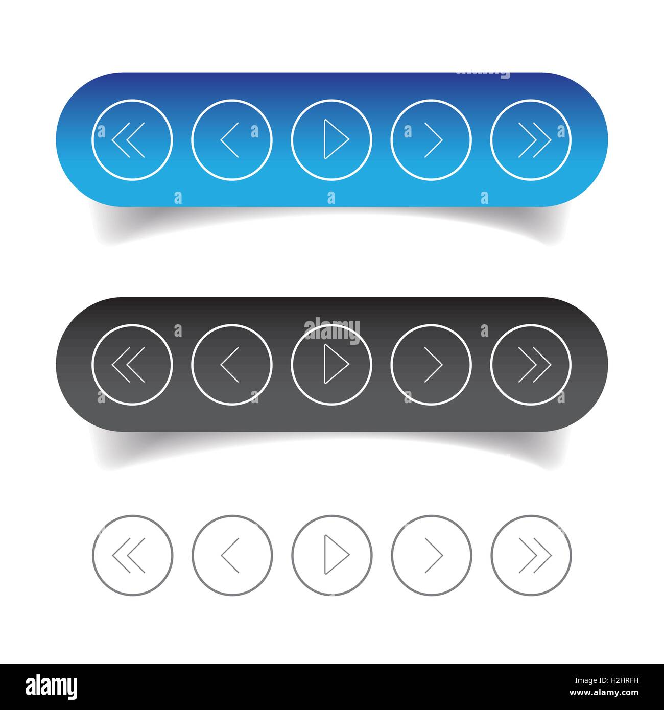 Player icon set Stock Vector Image & Art - Alamy