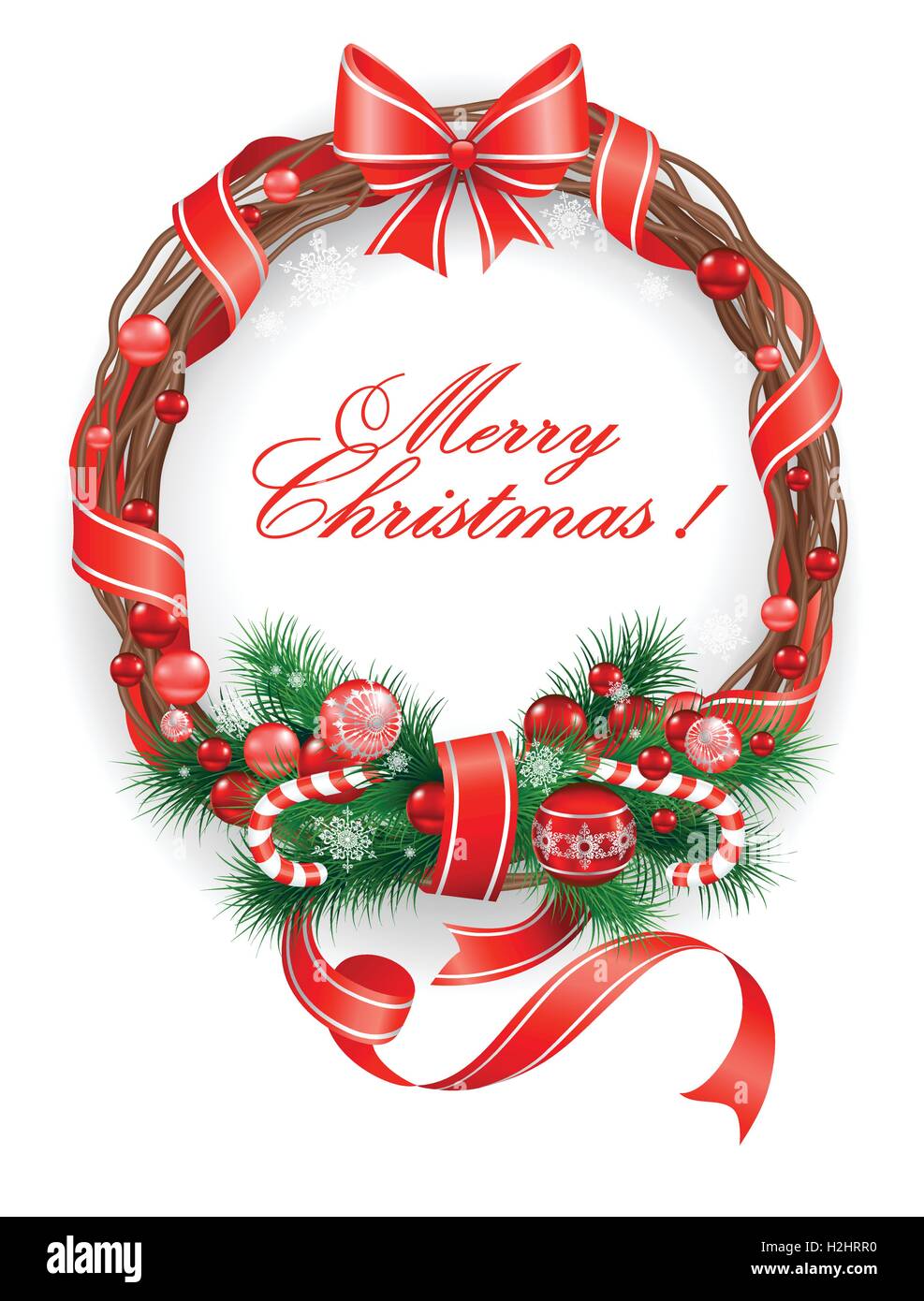 Shimmering festive tree Cut Out Stock Images & Pictures - Alamy