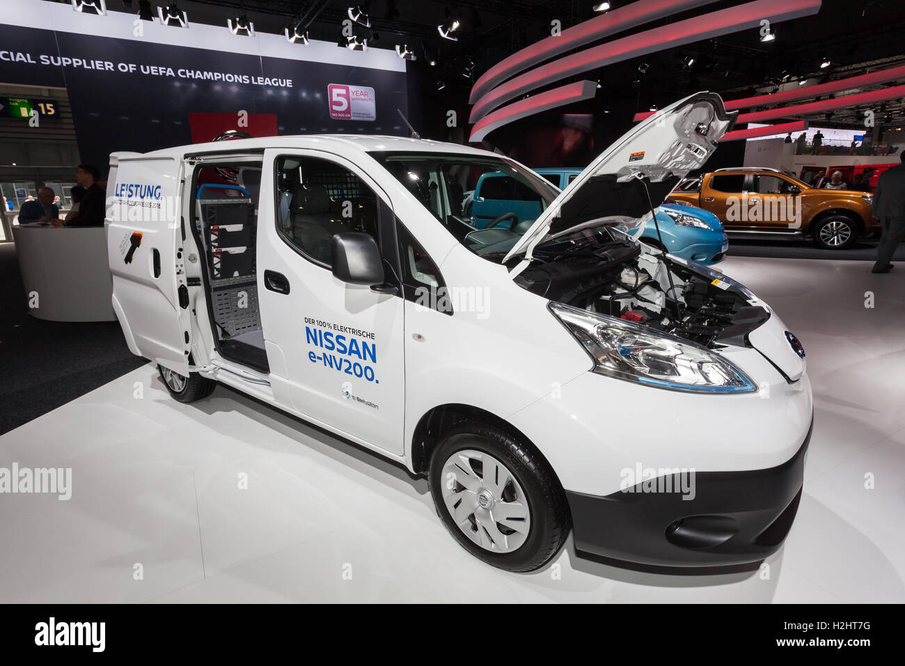 Nissan e-NV200 electric van at the Commercial Vehicles Fair IAA 2016 ...