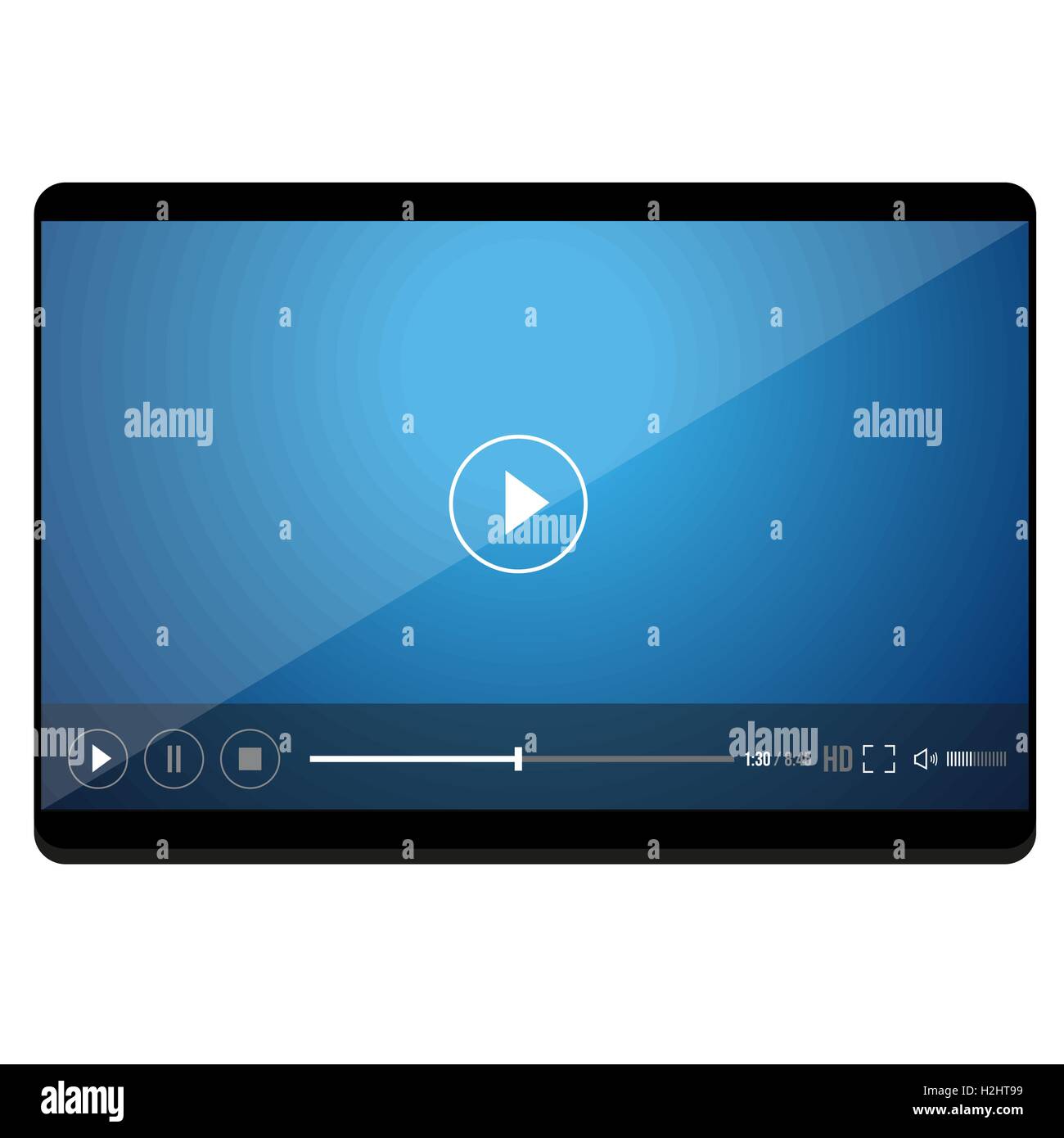 Diagonal computer monitor icon Stock Vector Images - Alamy