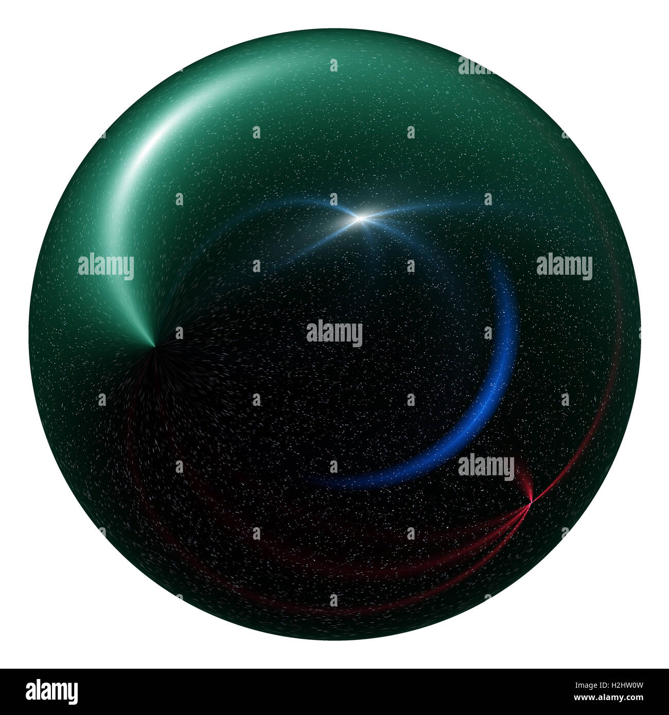 Artistic view on the closed Universe model Stock Photo - Alamy