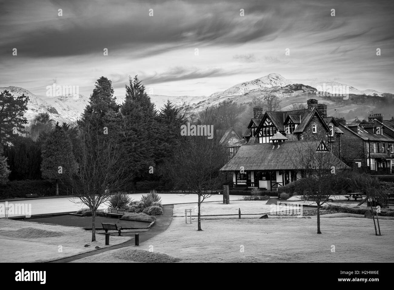 A Winters Morning in Ambleside Stock Photo - Alamy