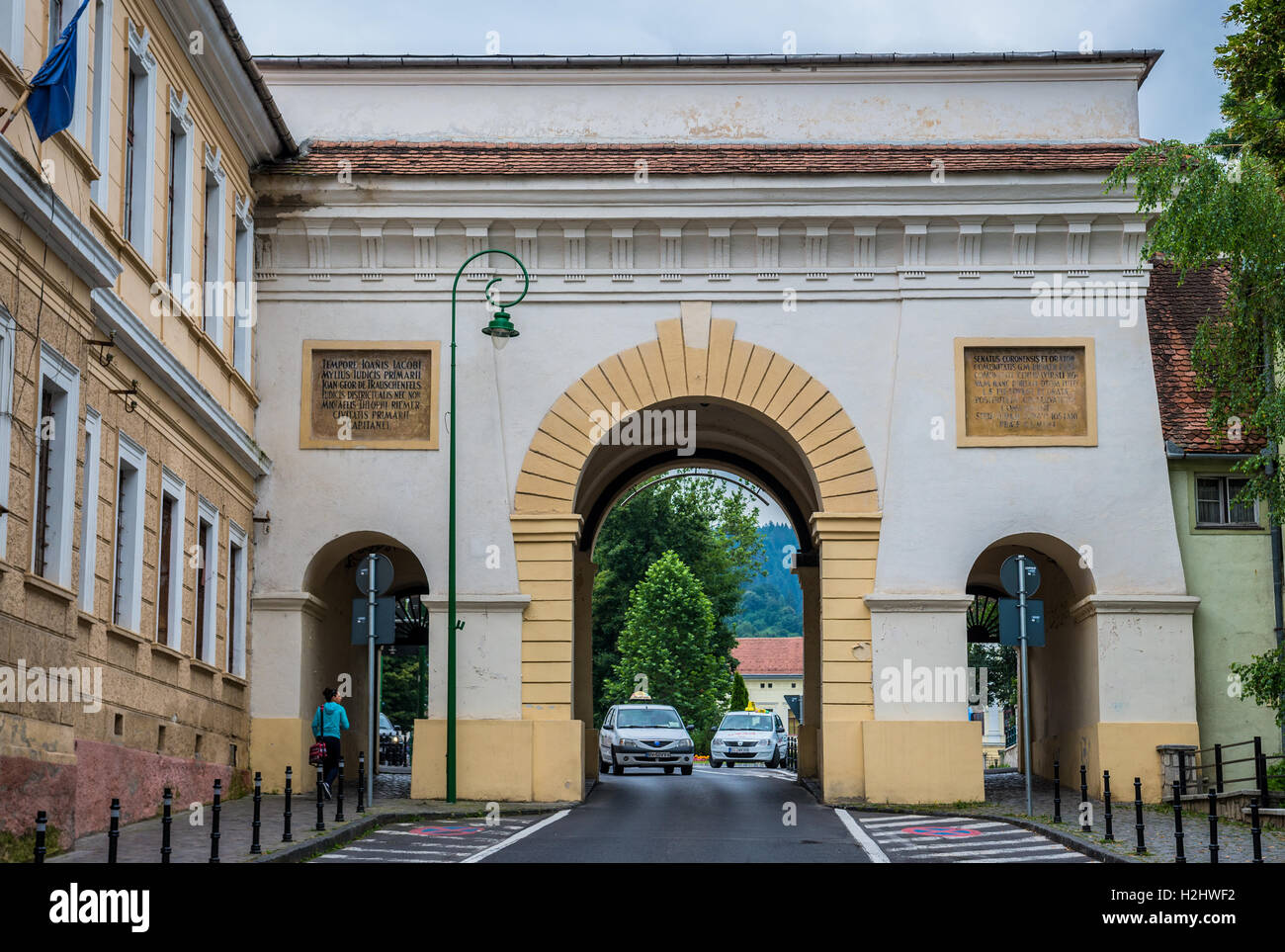 Schei Gate at in Brasov, Romania Stock Photo - Alamy