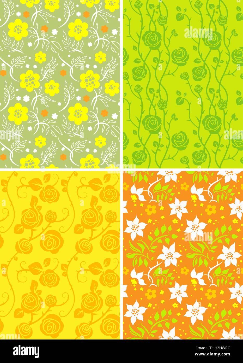Four leaf rose Stock Vector Images - Alamy