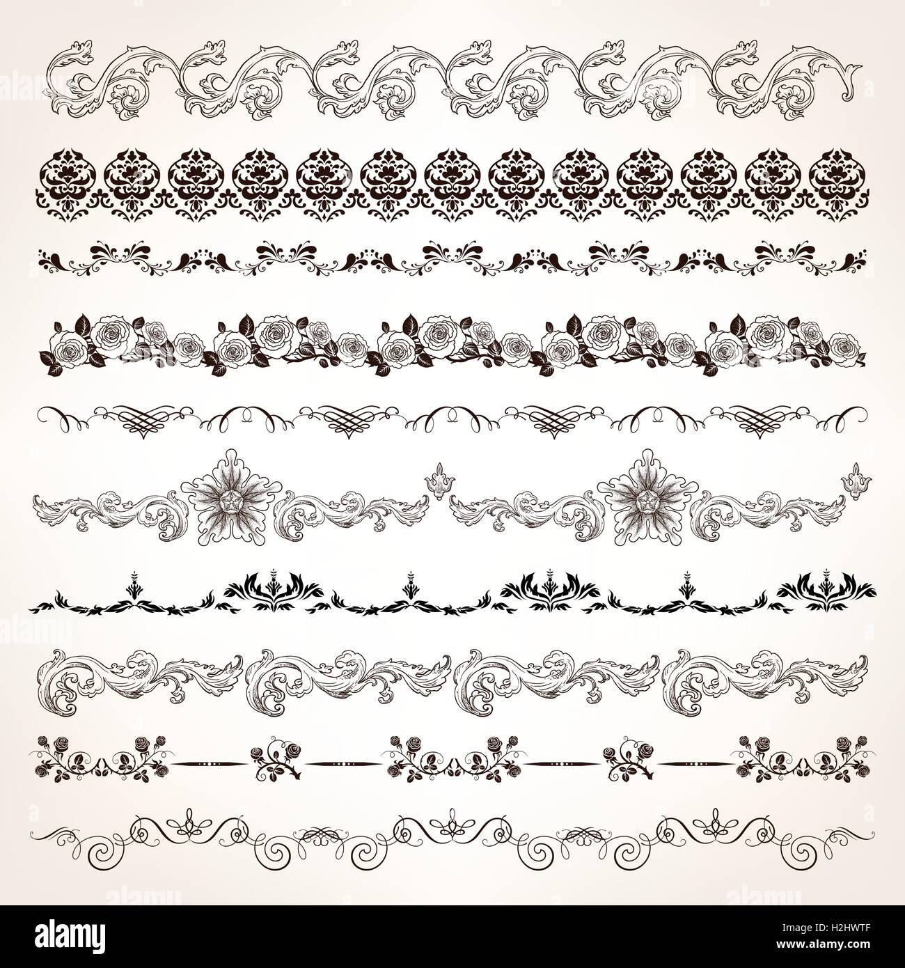 Vintage book rose on Stock Vector Images - Alamy