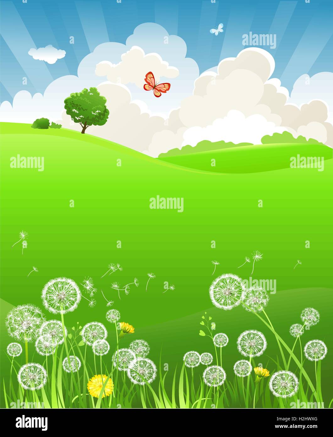 Dandelion land Stock Vector Images - Alamy