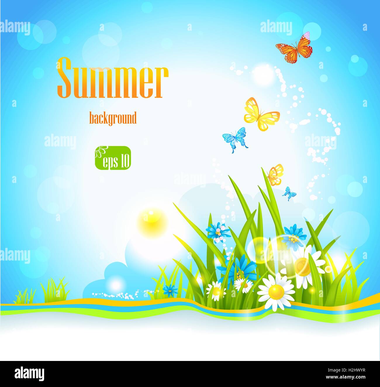Vector summer background Stock Vector Image & Art - Alamy