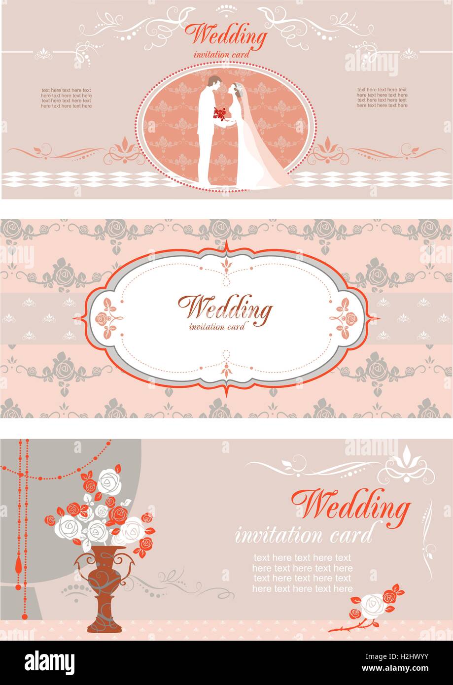 Wedding banners set Stock Vector Image & Art - Alamy