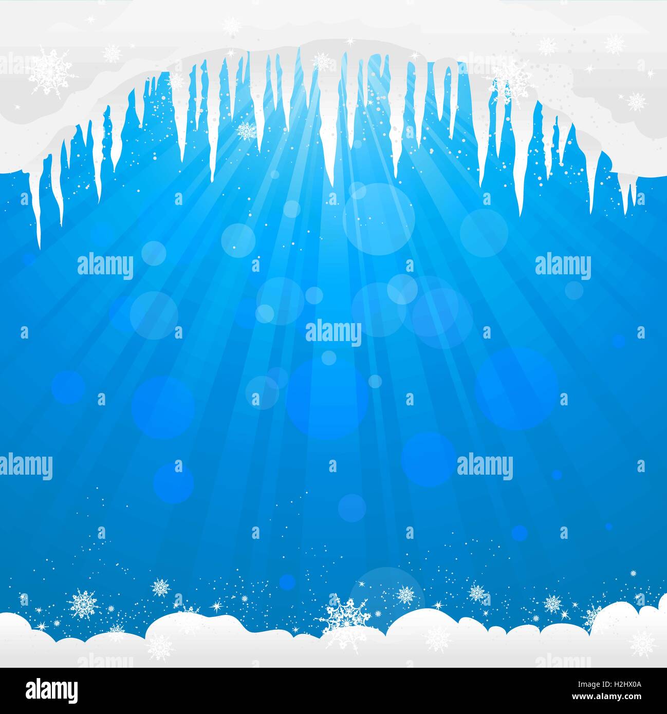 Winter background with icicles Stock Vector Image & Art - Alamy