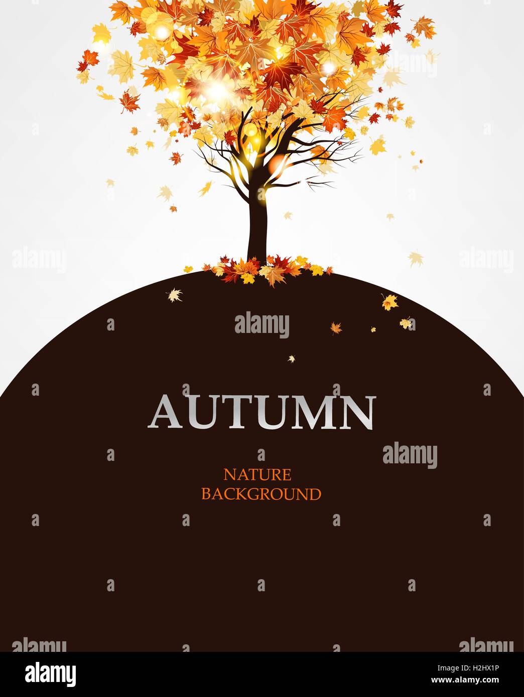 Autumn maple tree Stock Vector Image & Art - Alamy