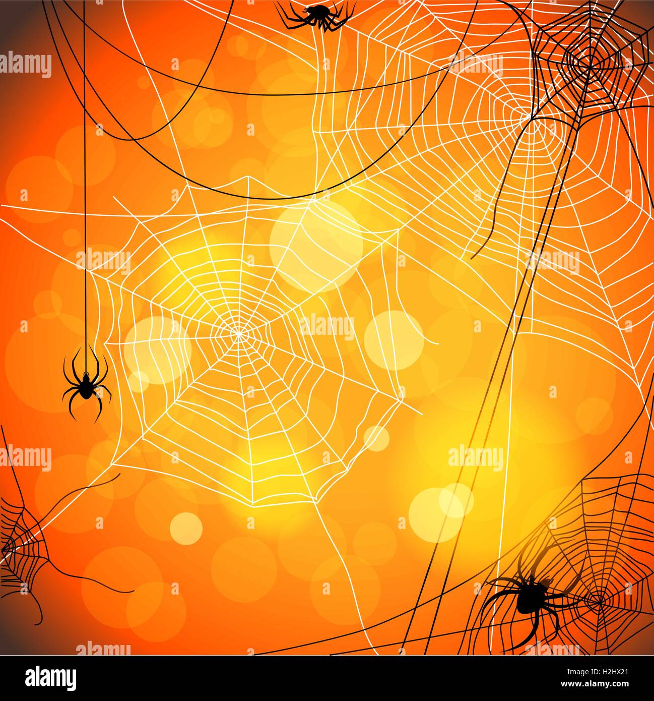 Background with spiders and web Stock Vector Image & Art - Alamy
