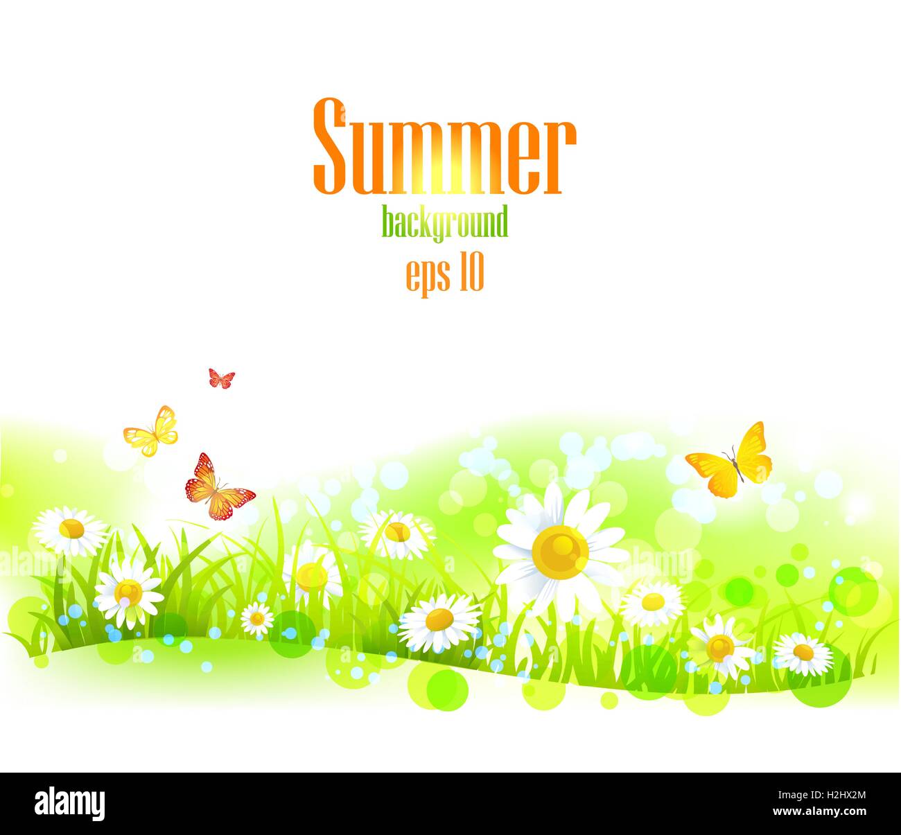 Flowers nature spring bokeh Stock Vector Images - Alamy