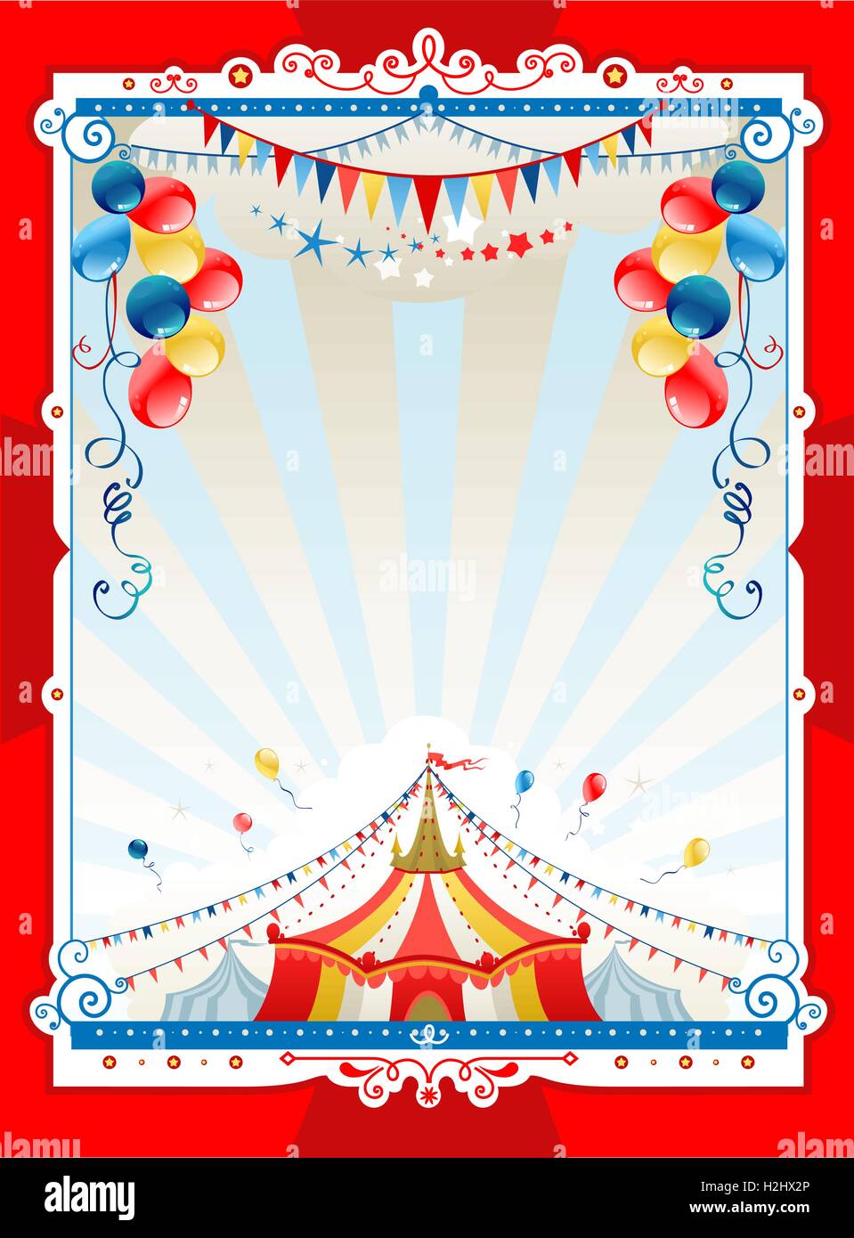 Bright circus frame Stock Vector Image & Art - Alamy