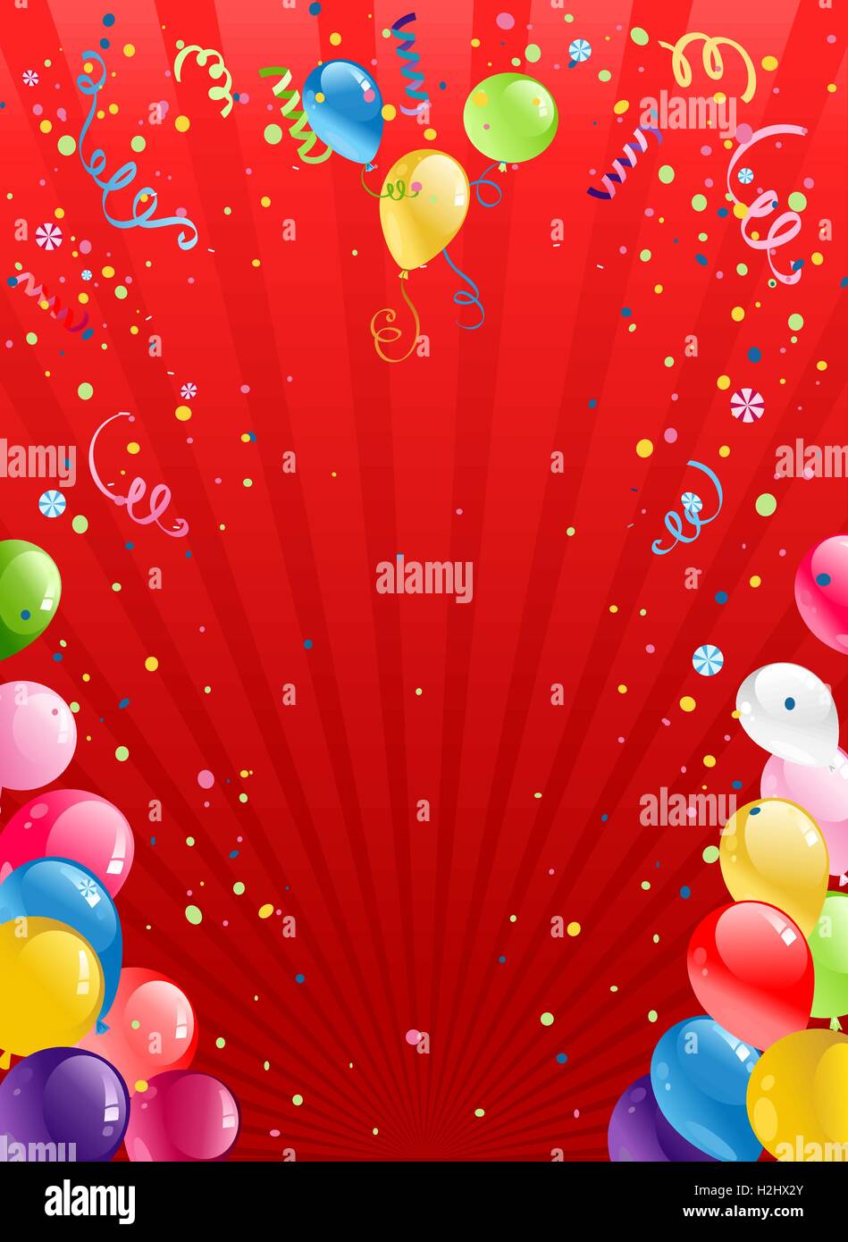 Celebration red background with balloons Stock Vector Image & Art - Alamy