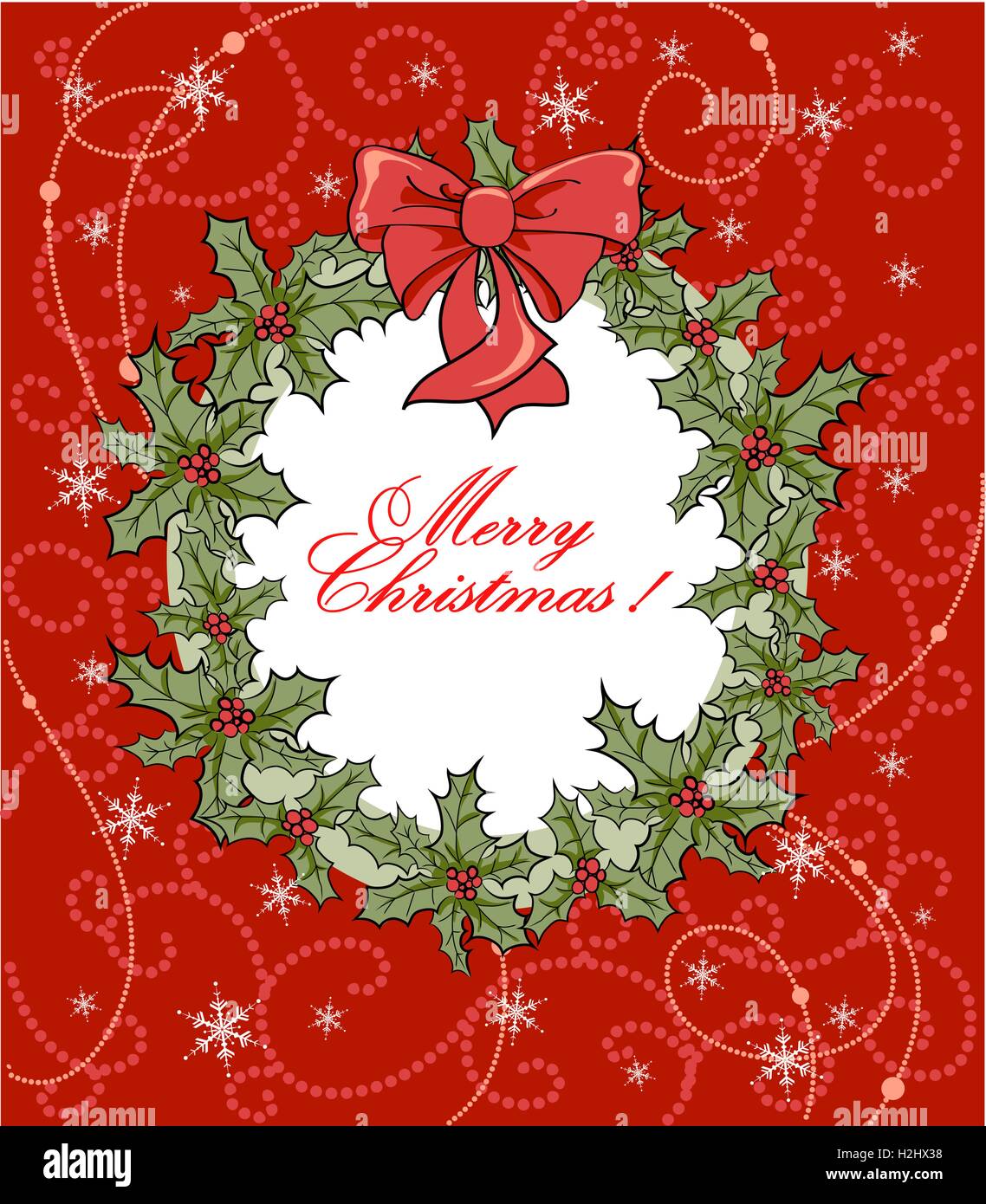 Christmas card front design Stock Vector Images - Alamy