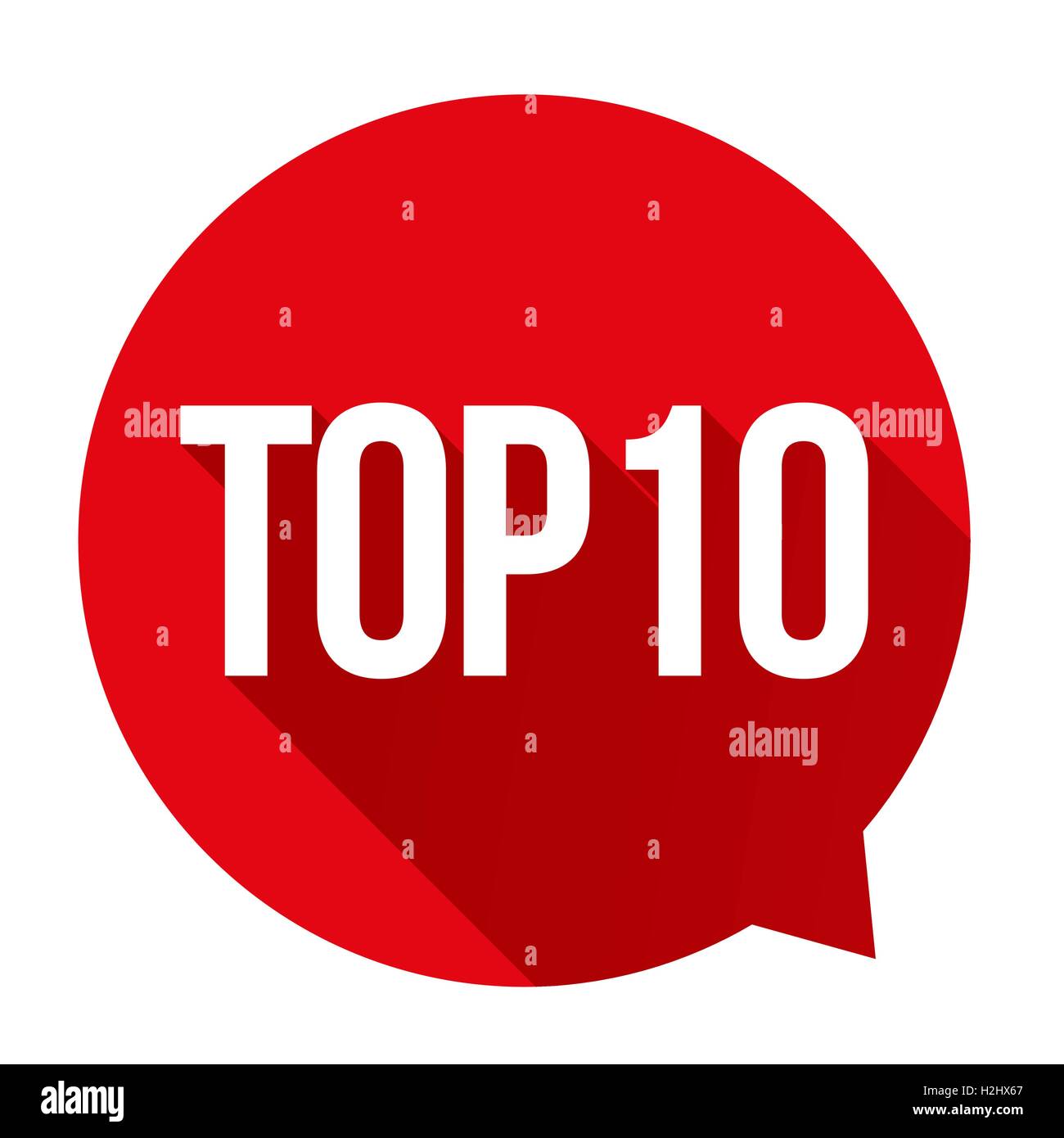 Top 10 - Top Ten vector speech bubble Stock Vector Image & Art - Alamy