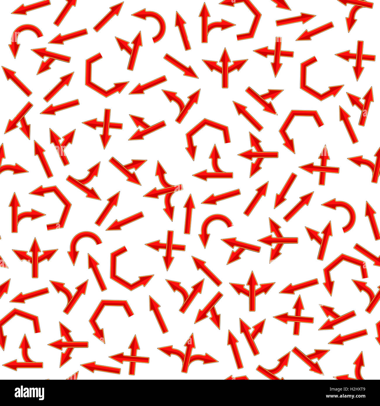 Set of Red Arrows Isolated Stock Photo - Alamy