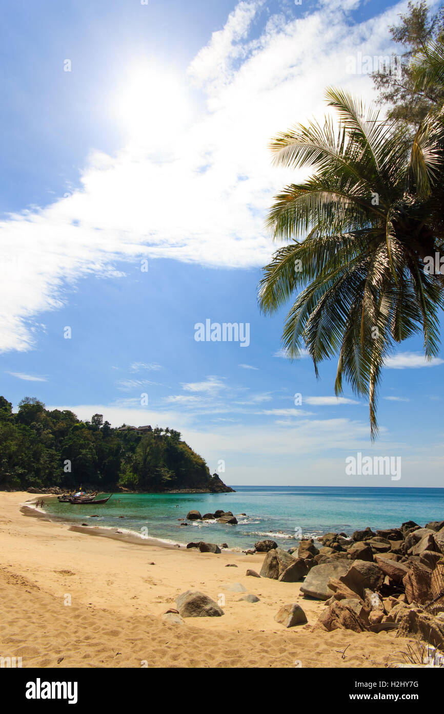 Paradisiac beach in Phuket Thailand Stock Photo - Alamy
