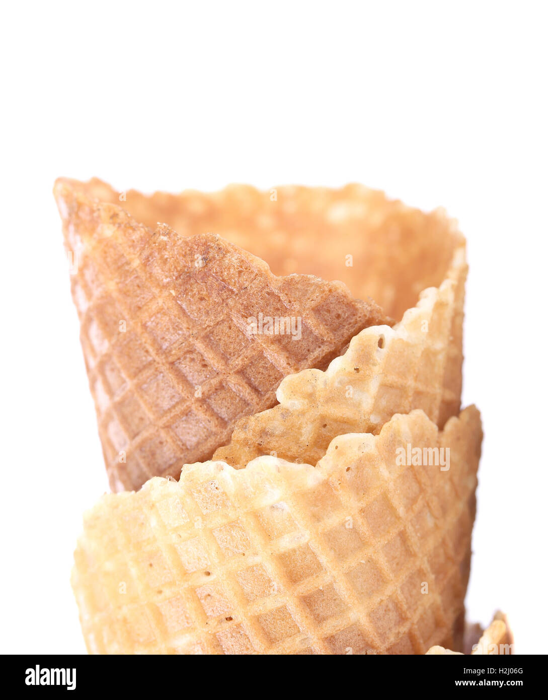 Empty ice cream corn Stock Photo - Alamy