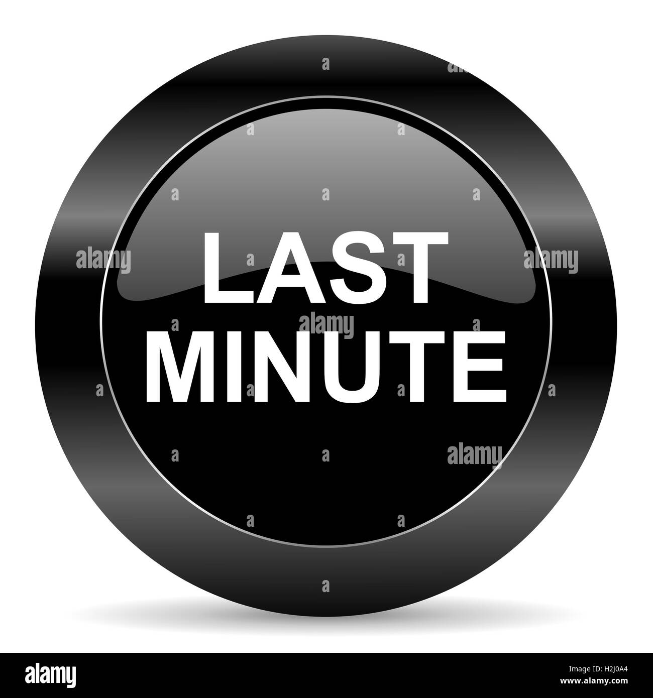 last minute icon Stock Photo - Alamy