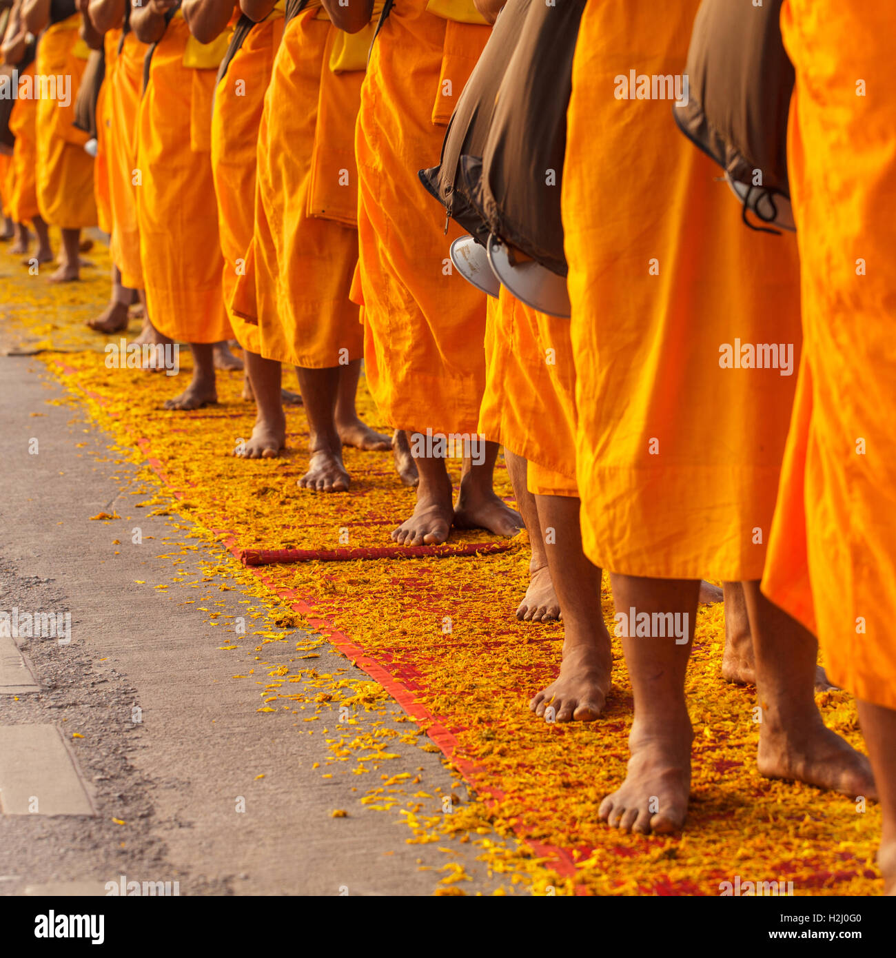 Monks in Thailand Stock Photo - Alamy