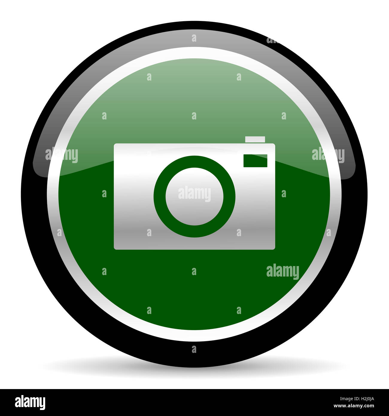 Green camera icon Cut Out Stock Images & Pictures - Alamy