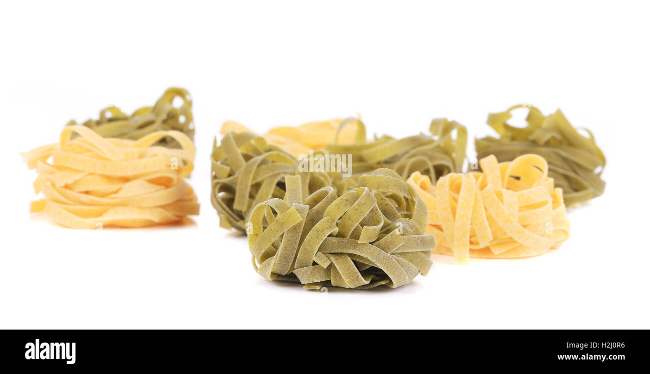 Fettucine pasta isolated Stock Photo - Alamy