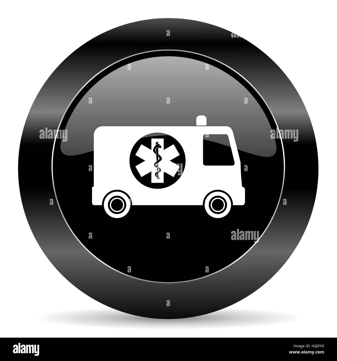 Ambulance symbol Black and White Stock Photos & Images - Alamy