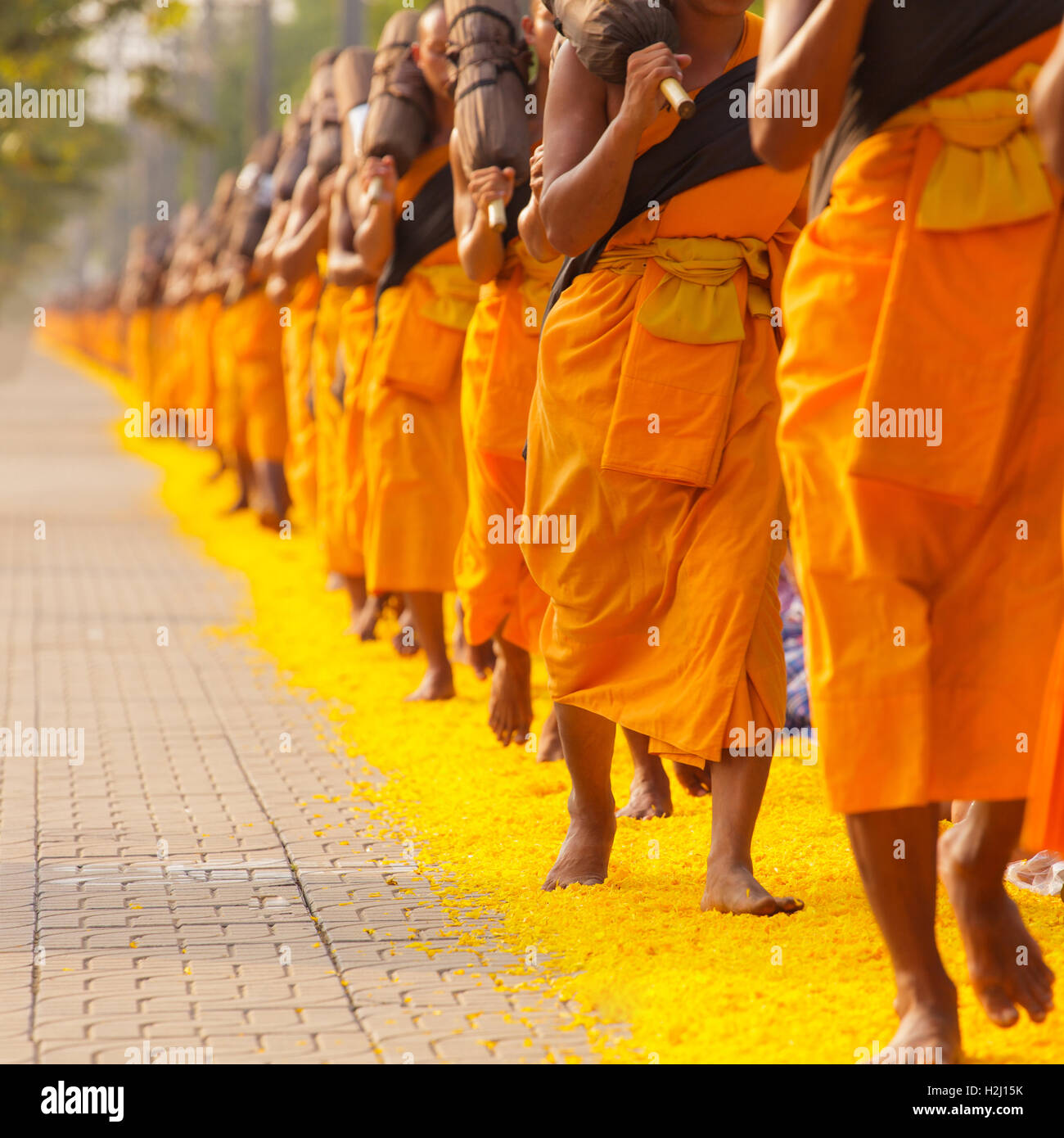 Monks in Thailand Stock Photo - Alamy