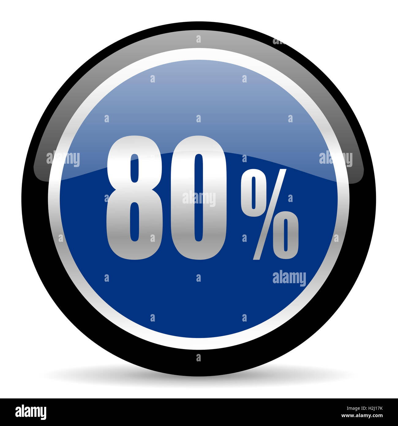 80 percent icon Stock Photo - Alamy
