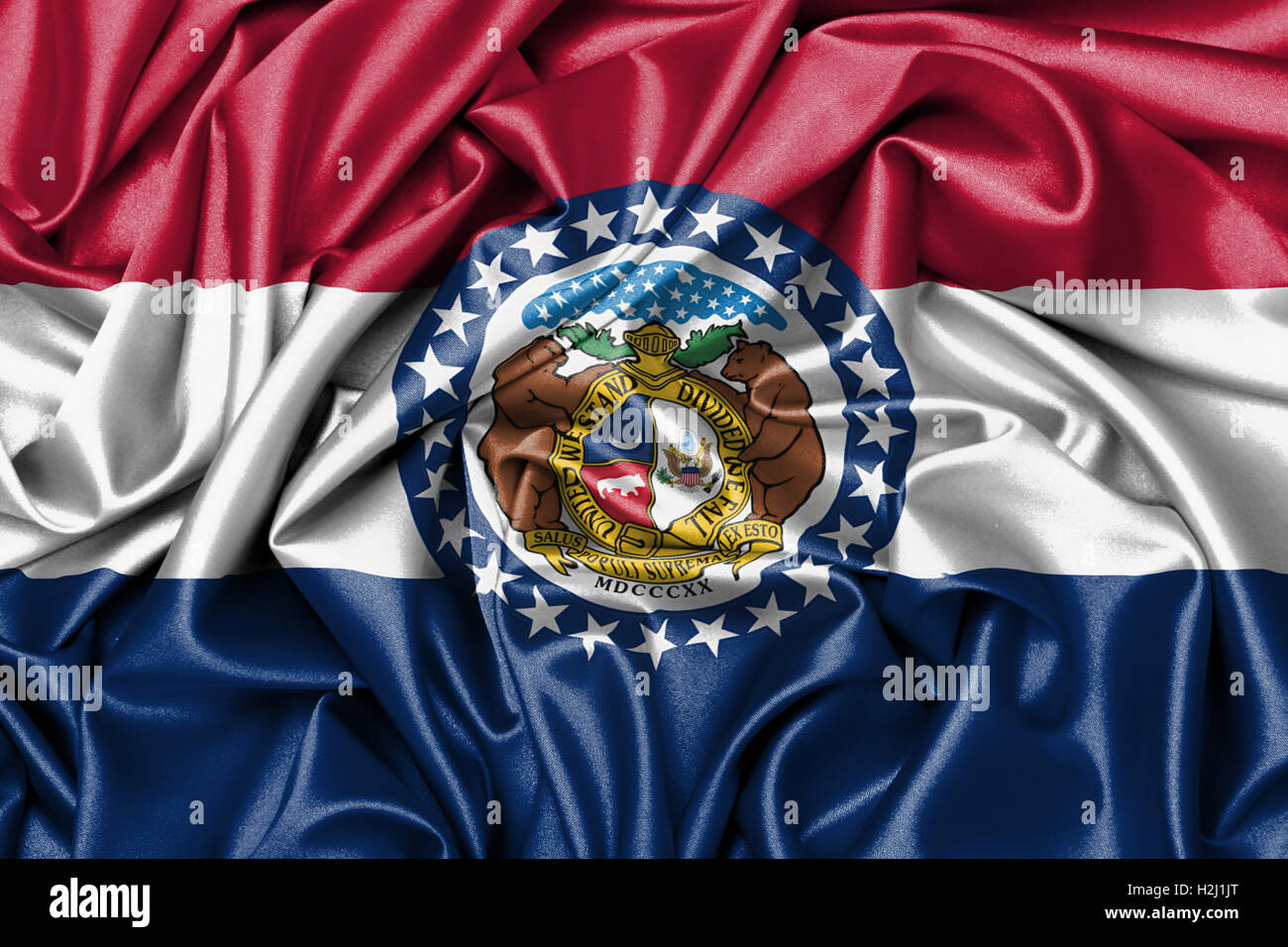 Satin flag, three dimensional render Stock Photo - Alamy