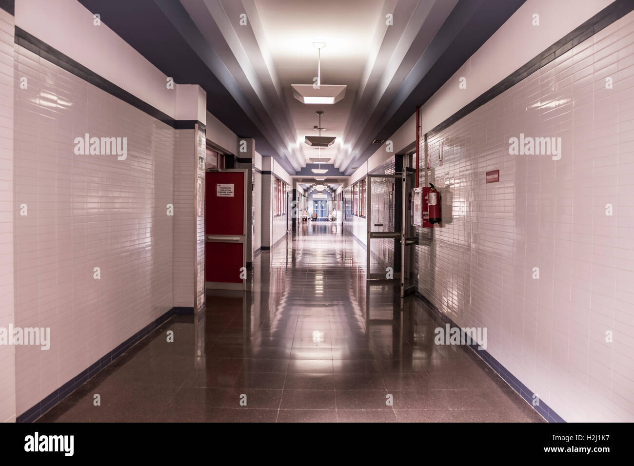 white hospital corridor, clean and hygienic space Stock Photo - Alamy