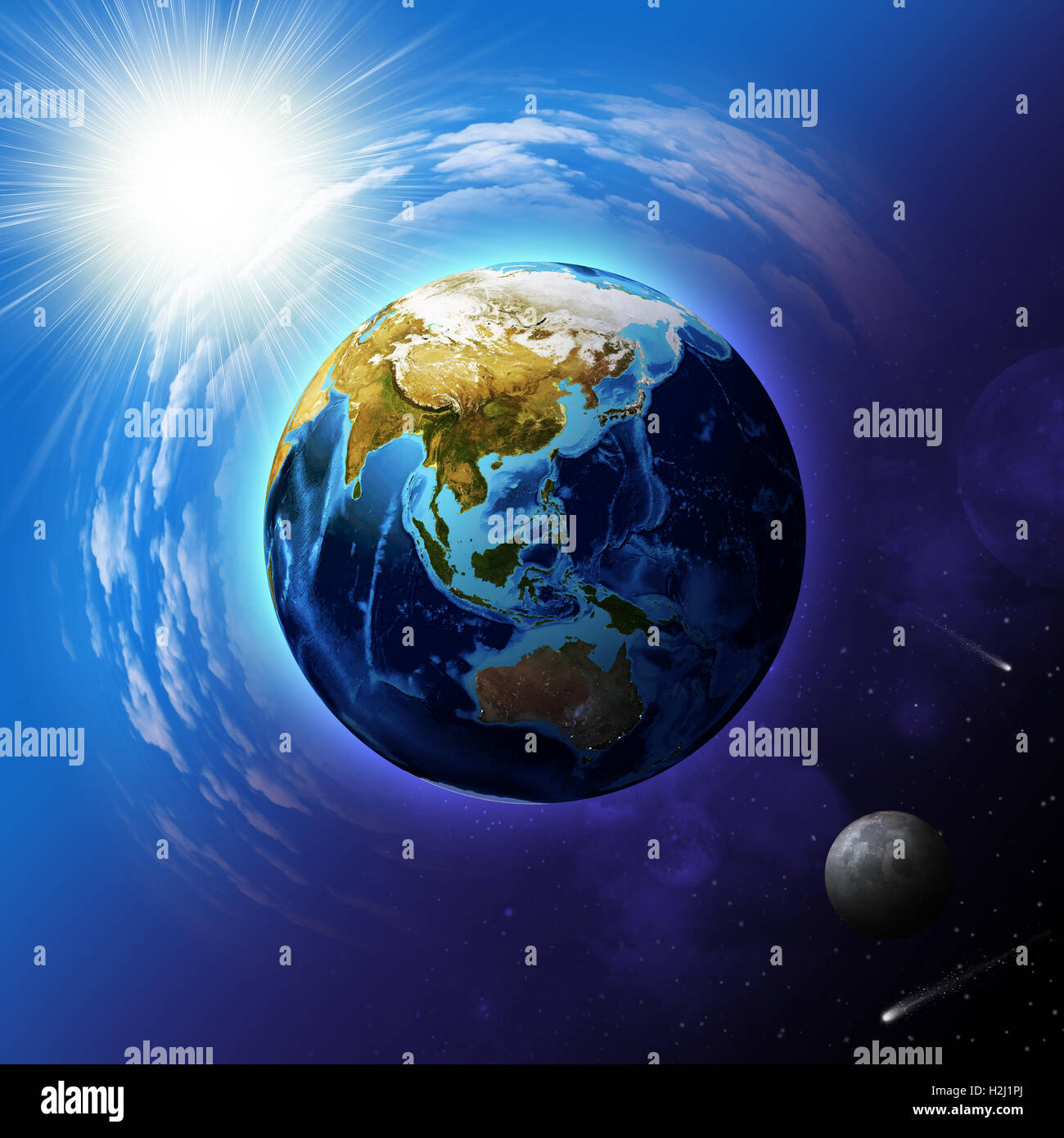 Image of earth planet Stock Photo - Alamy