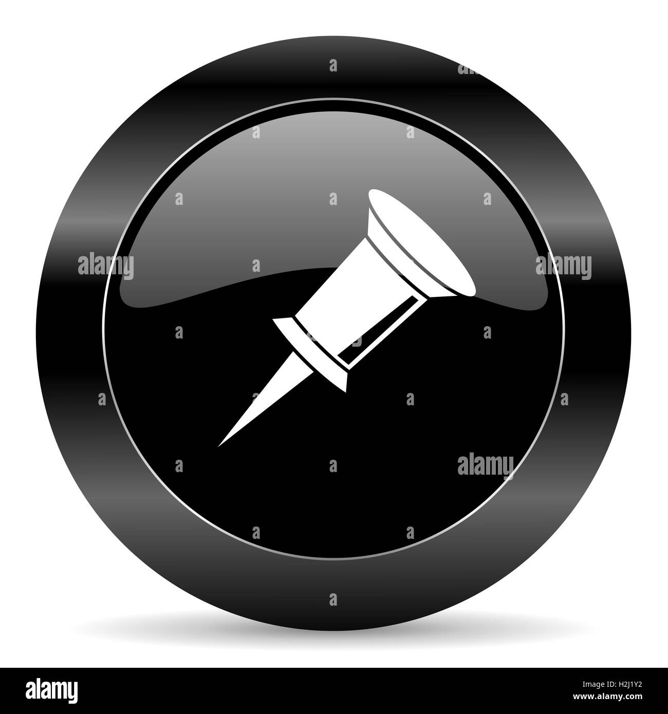 Pin button Black and White Stock Photos & Images - Alamy