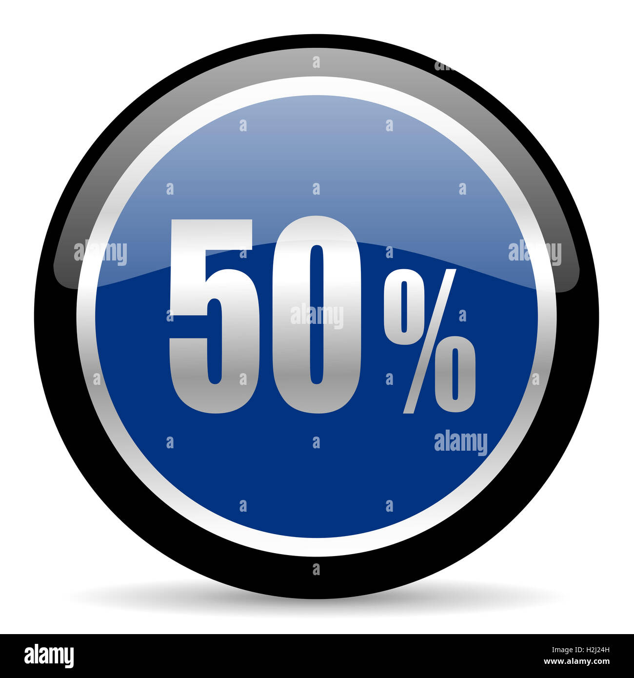 50% percentage rate icon Cut Out Stock Images & Pictures - Alamy