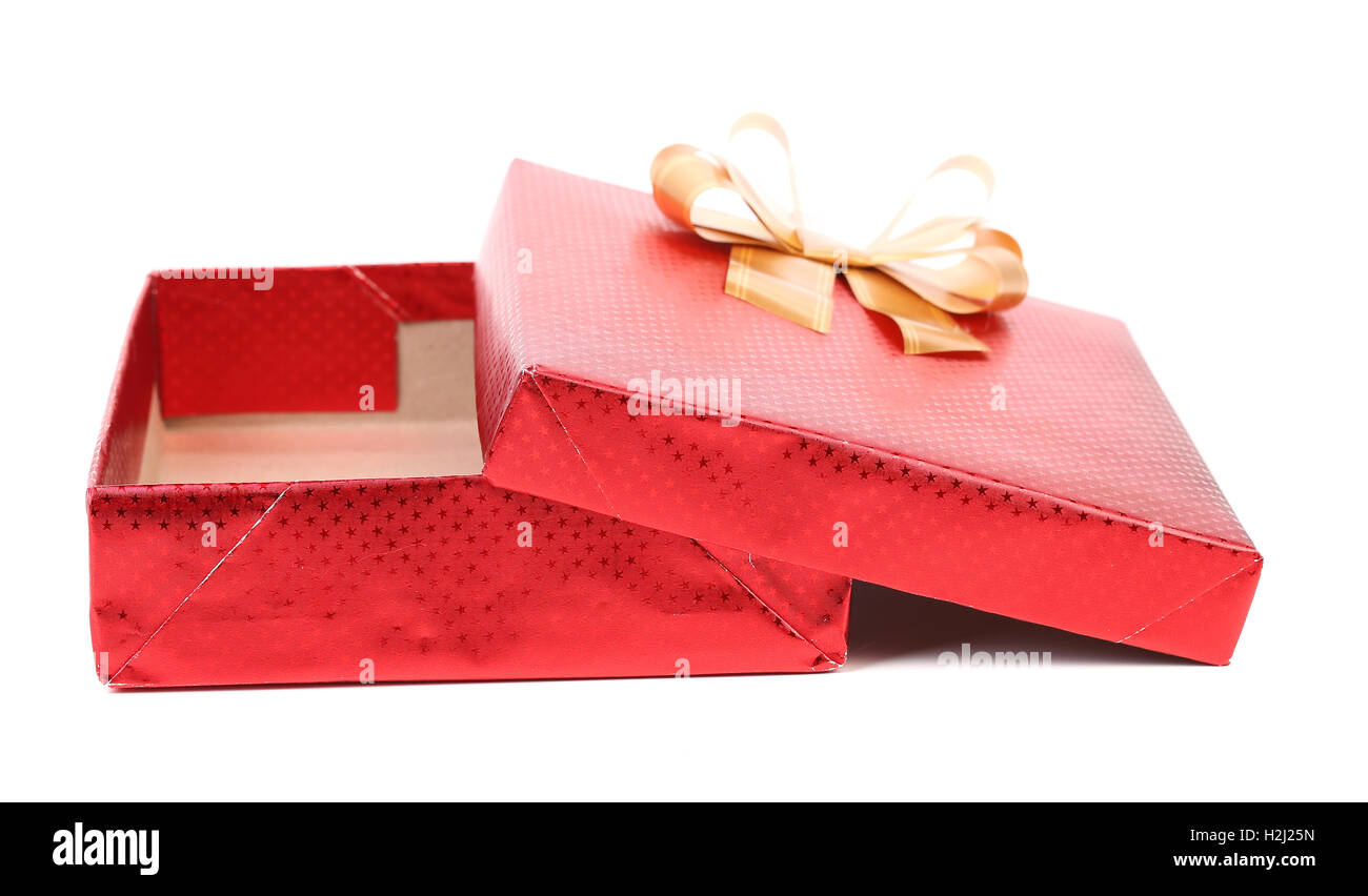 Open red gift box Stock Photo - Alamy Open red gift box Stock Photo - Alamy