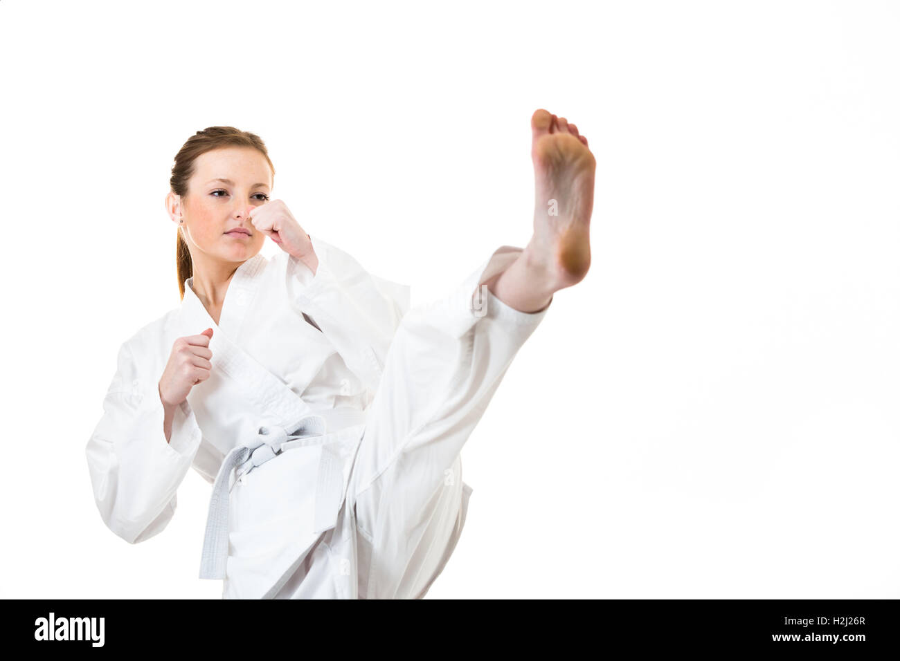 Female young black and white caucasian leg Cut Out Stock Images ...